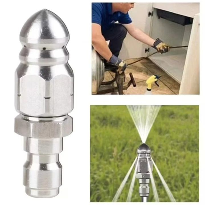 New G1/4 " Pressure Washer Sewer Jetter Nozzle Drain Cleaning Mouse ...
