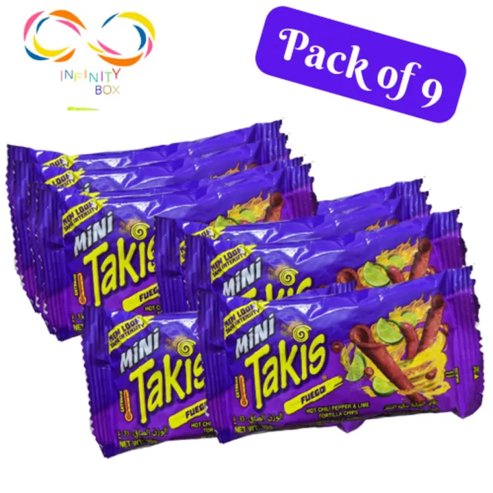 Takis Mini 35 grams Pack of 9 | Mini Takis | Chips and Crips | Hot ...