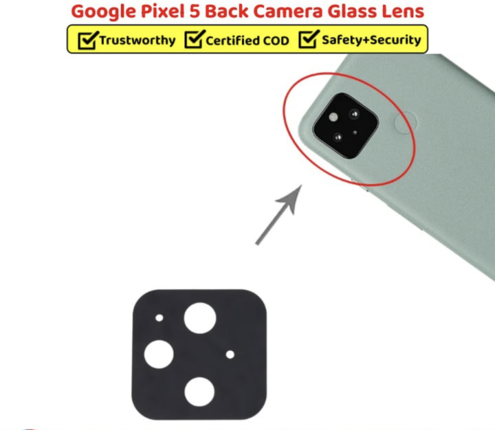 Google Pixel 5 Back Camera Lens Glass Replacement Parts | 100% Original ...