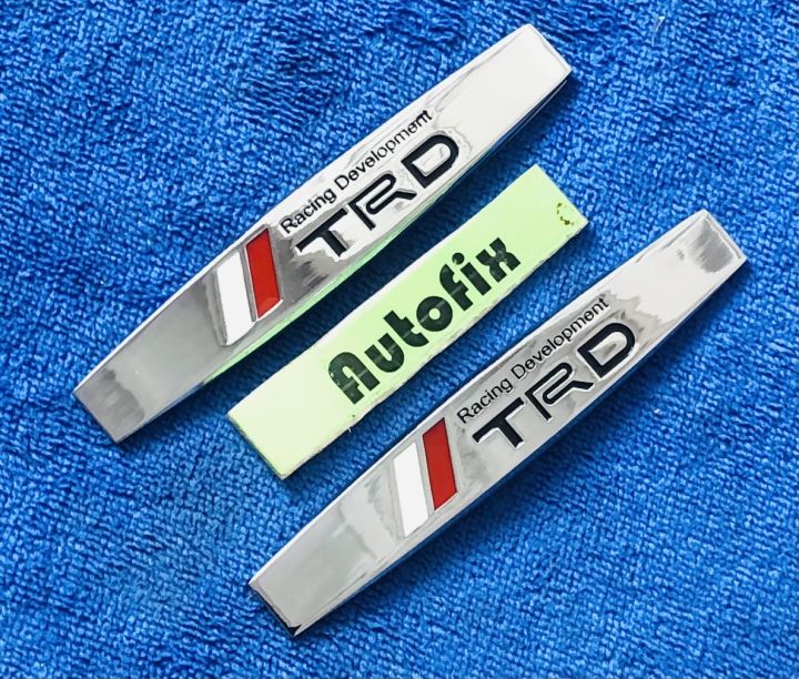 TRD Metal Styling Decal 04 Inches silver 02 PCS | Daraz.pk