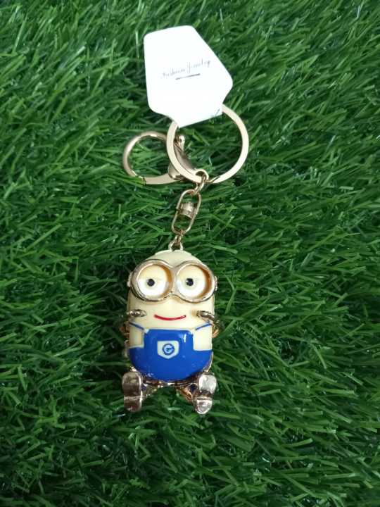 BOB Minions Keychains Prefect for Kids Boys Girl Bag Key Chain Hanging ...