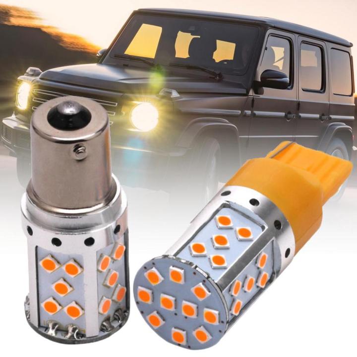Car LED Indicators Bulbs 35 SMD Indicator Lights Turn Signal Lights T20 ...