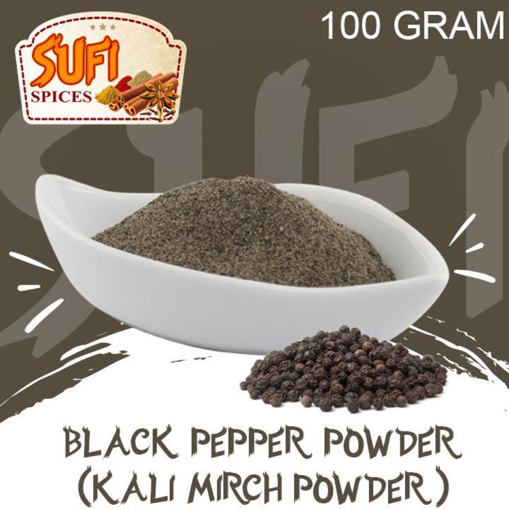 Kali Mirch Powder - Black Pepper Powder - 100 Gram Pack | Daraz.pk