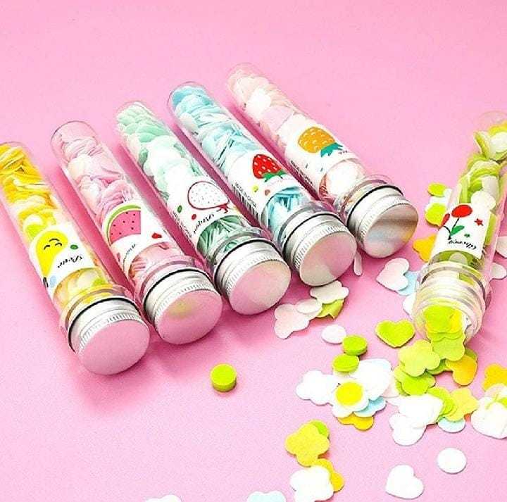 Test Tube Flower Disposable Soap Sheets, portable hand washing soap ...