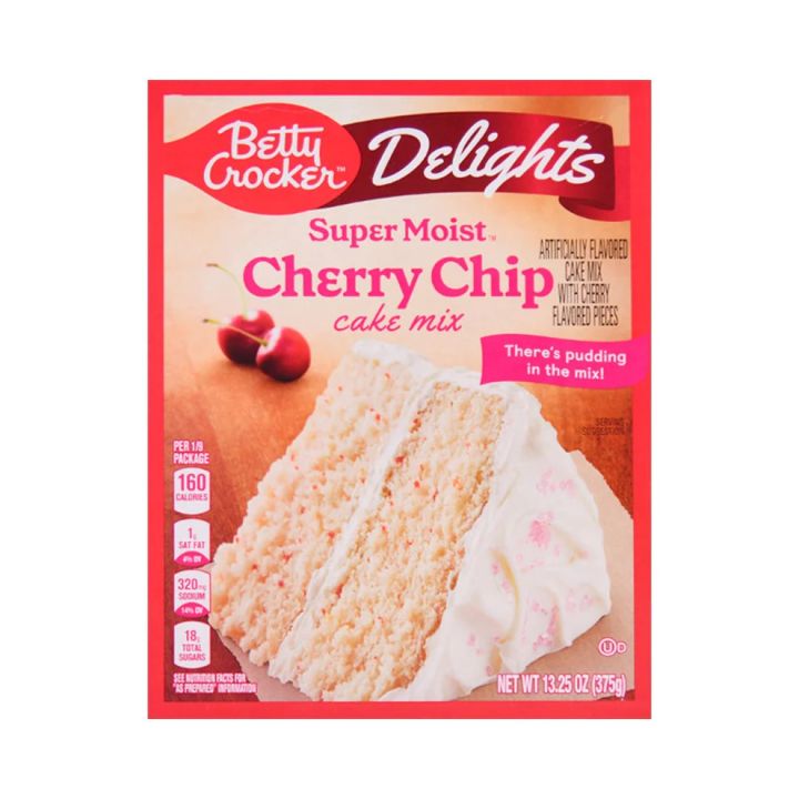 BETTY CROCKER SUPER MOIST CAKE MIX CHERRY CHIP 375 GM (𝐢𝐦𝐩𝐨𝐫𝐭𝐞𝐝 ...