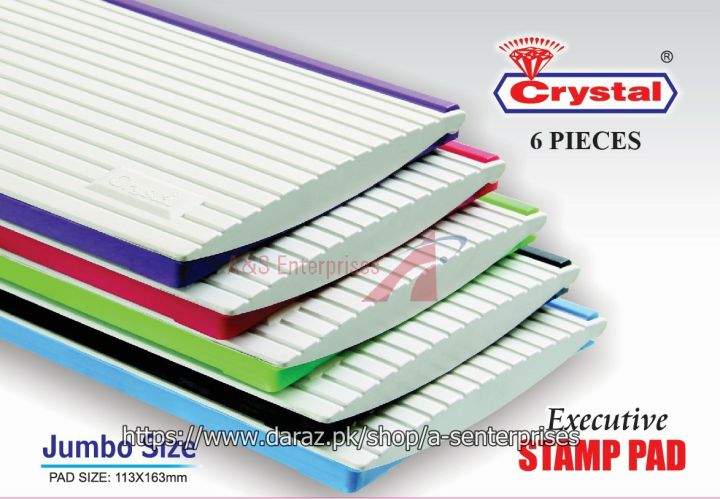 Crystal Stamp Pad-Executive Jumbo Size All Colors | Daraz.pk