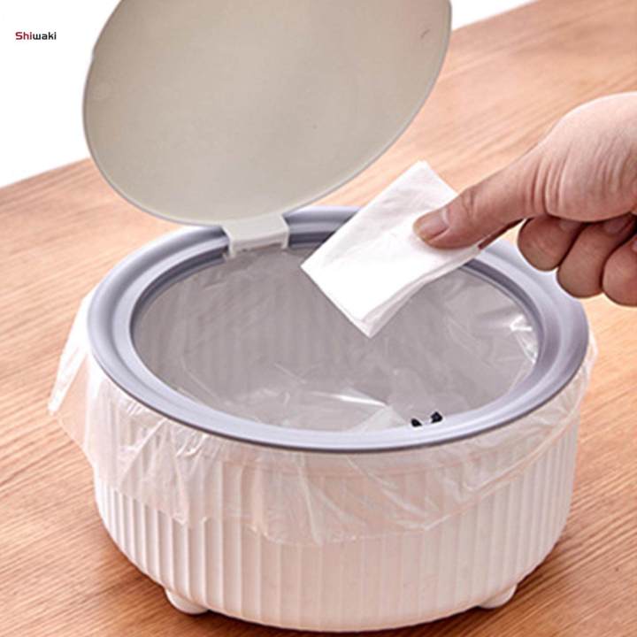 Desktop Trash Can Garbage Basket Waste Bin for Beside Coffee Table ...
