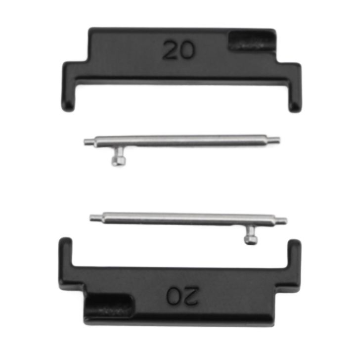 Precision Black Color Watch Band Adapter 20 To 22mm Metal Material Band ...