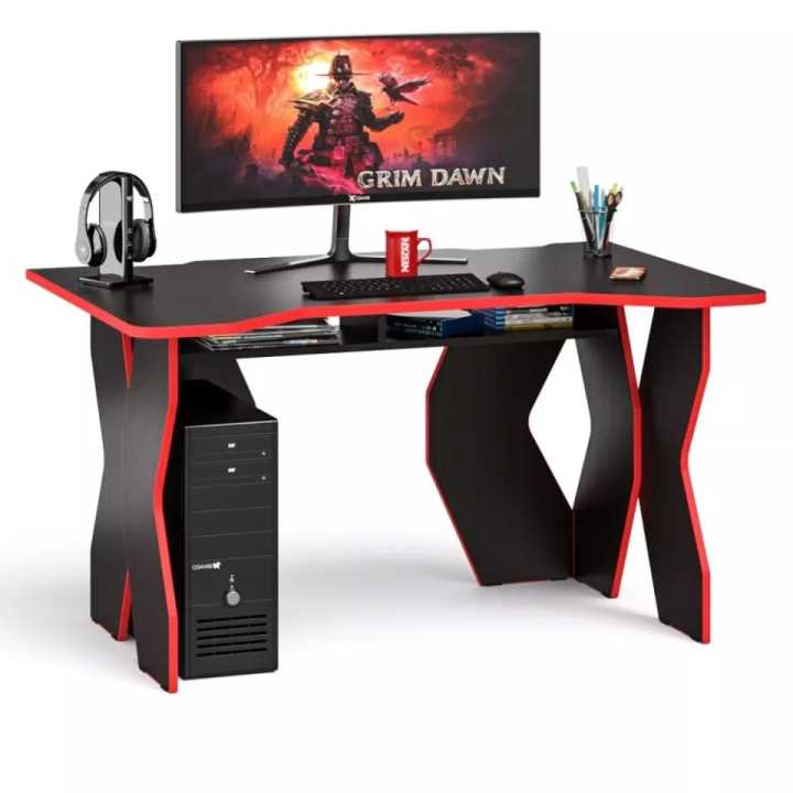 Gaming table Modern Desktop Computer Desk Gaming PC Laptop Desk Work ...