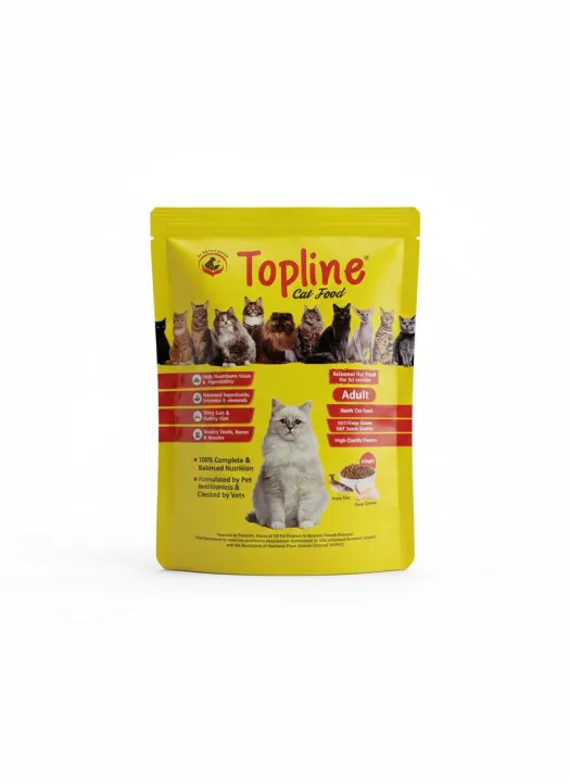 Topline Adult Cat Food - High Protein Formula with Chicken & Fish - 1 ...