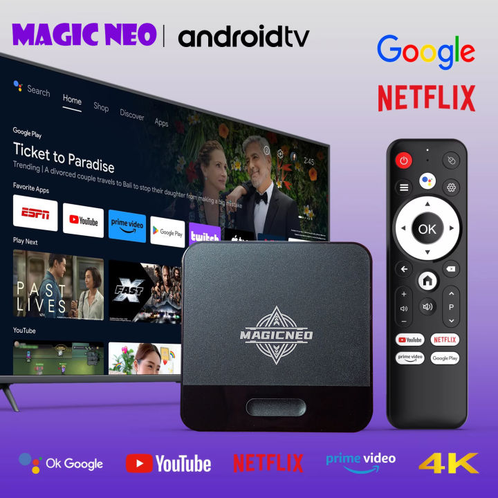 【Most Advanced】Magic Neo Android TV Box with Voice Remote | Original ...