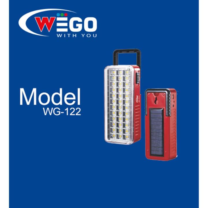 WEGO Rechargeable Light With Solar Panel WG-122 and hanger | Daraz.pk