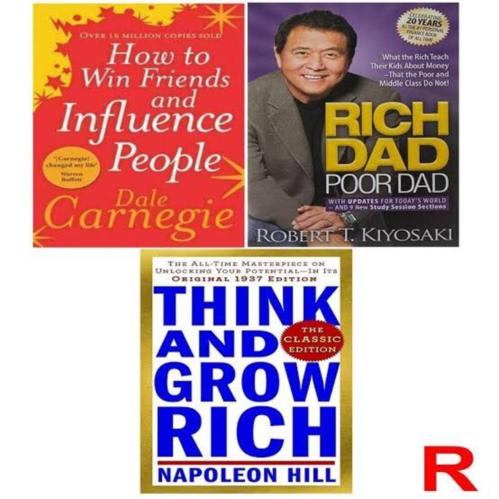 How to Win Friends And Influence People / Rich Dad Poor Dad / Think And ...