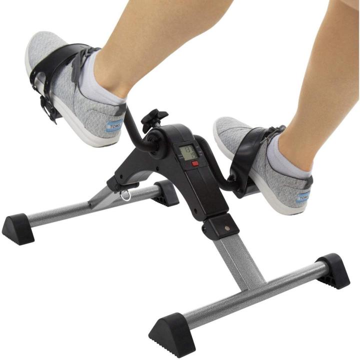 Folding Pedal Exerciser, Mini Exercise Bike Portable Foot Peddler Desk ...