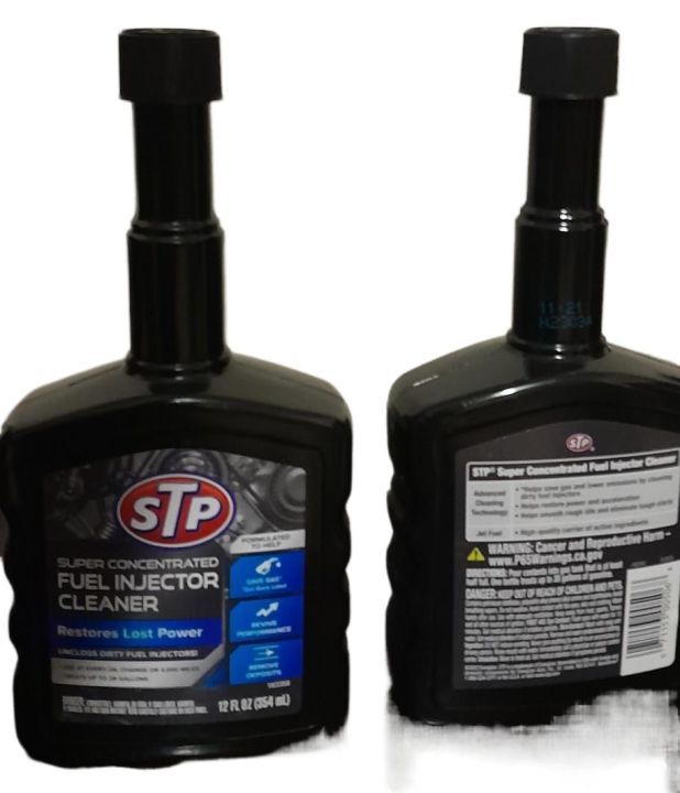 STP Super Concentrated Fuel Injector Cleaner 354ml- Unclogs Dirty Fuel ...