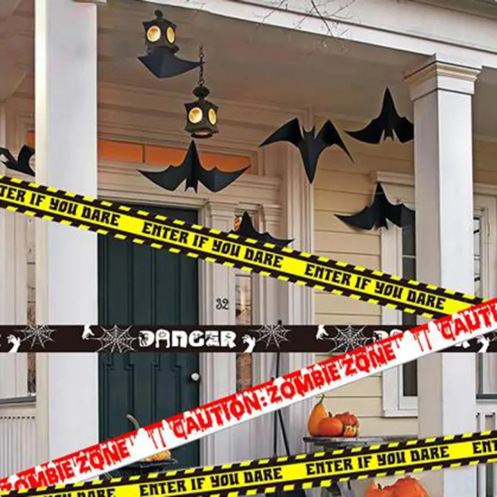 Halloween-Themed Halloween Tape Novelty Printed 9m Caution Tape Fright ...