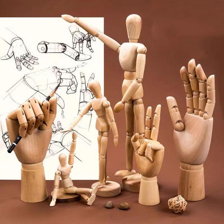 Sunfloweio Artist Sketch Mannequin Model Movable Limbs Handmade Male ...