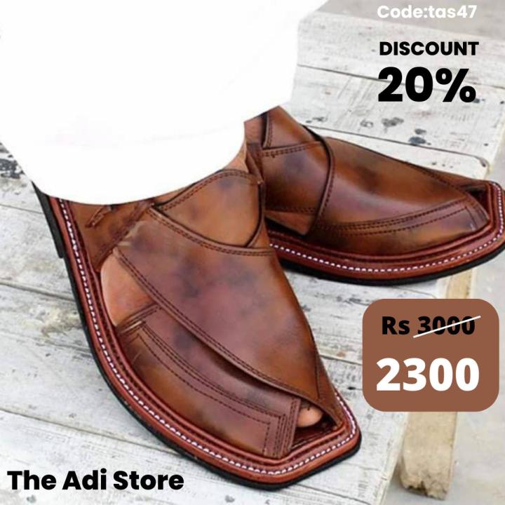 Traditional Peshawari Chappal Kheri for Men - Model Triple Gear Chappal ...