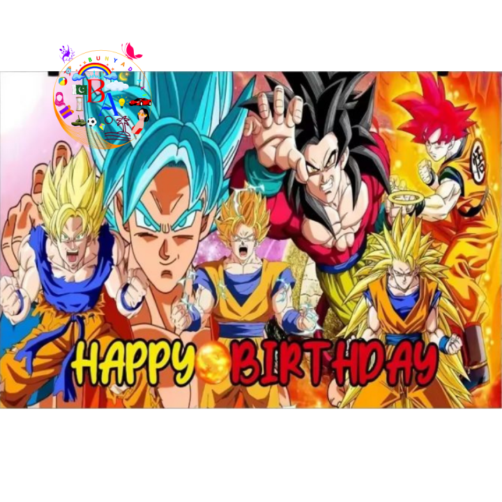 Dragon Ball Z Fancy Backdrop Goku Theme Fancy Panaflex Dragon Ball ...