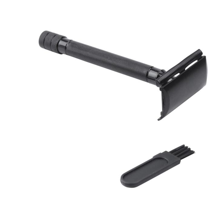 Double Edge Safety Razor Long Handle Classic Safety Razor Black | Daraz.pk