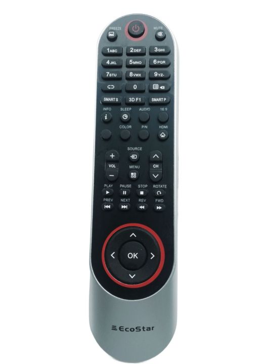 Remote for Ecostar LCD & LED TV IN SILVER BODY with two AAA cell ...