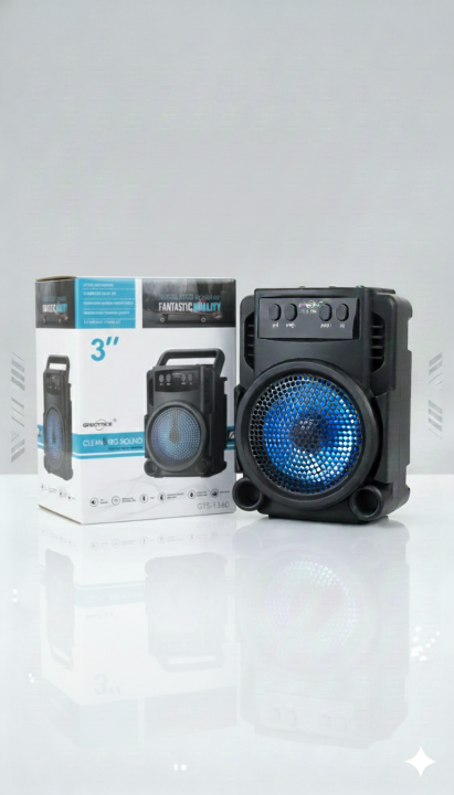 Grecitnice GTS 1360 Mini Bluetooth Wireless Speaker 3 Inch High Power ...