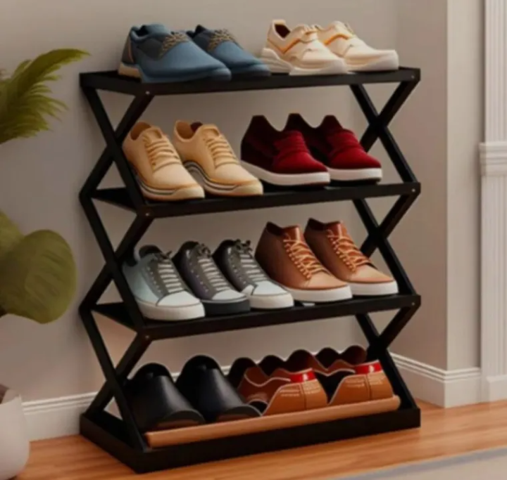 Sheos Rack - X-Shaped Shoe Rack - Shoe Stand - Multifunctional Steel ...