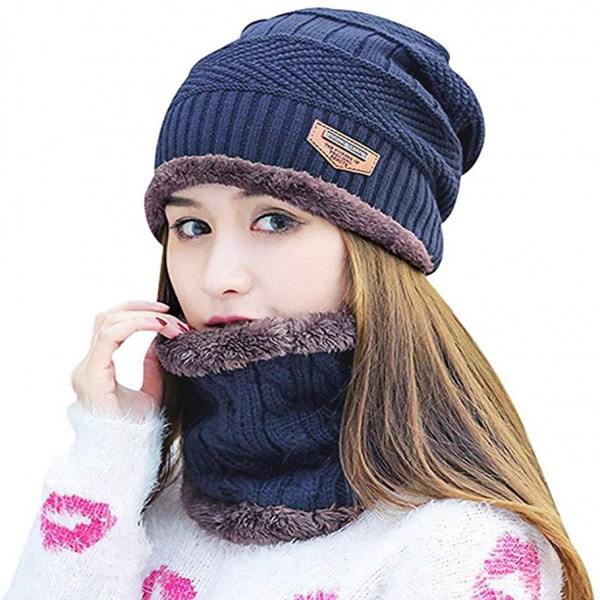Winter Cap and neck , 2 PCS Winter Beanie Hat Cap Neck Warmer Scarf Set ...