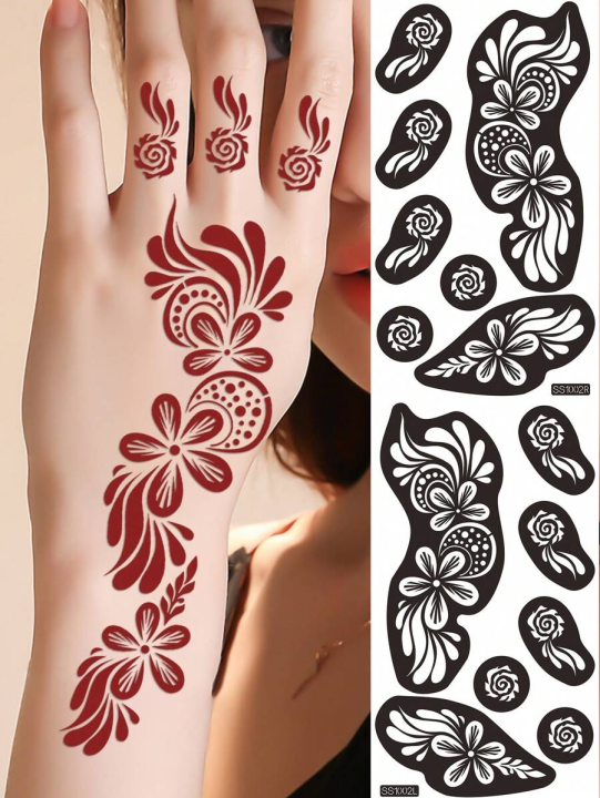 New Mehndi stickers, Henna stencils, Henna stickers ( NW 0051 ) | Daraz.pk