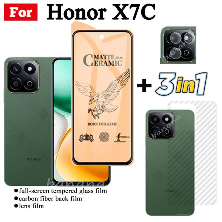 3 IN 1 Honor X7C Ceramic Tempered Glass for Honor X7B X7A X6A X6B X8A ...