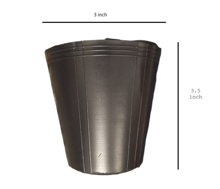 24 Pcs 3 inch Plastic Flower Pots Flexible Pot Strong and Durable ...