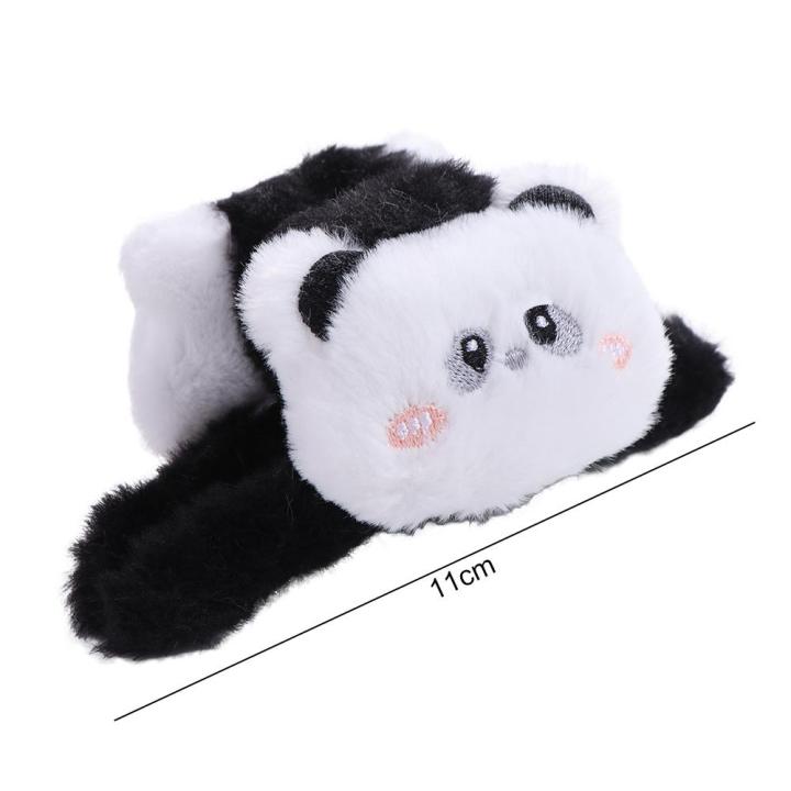 Elegant Doll Plush Panda Hair Claw Acrylic Frog Animal Shark Clip Large ...