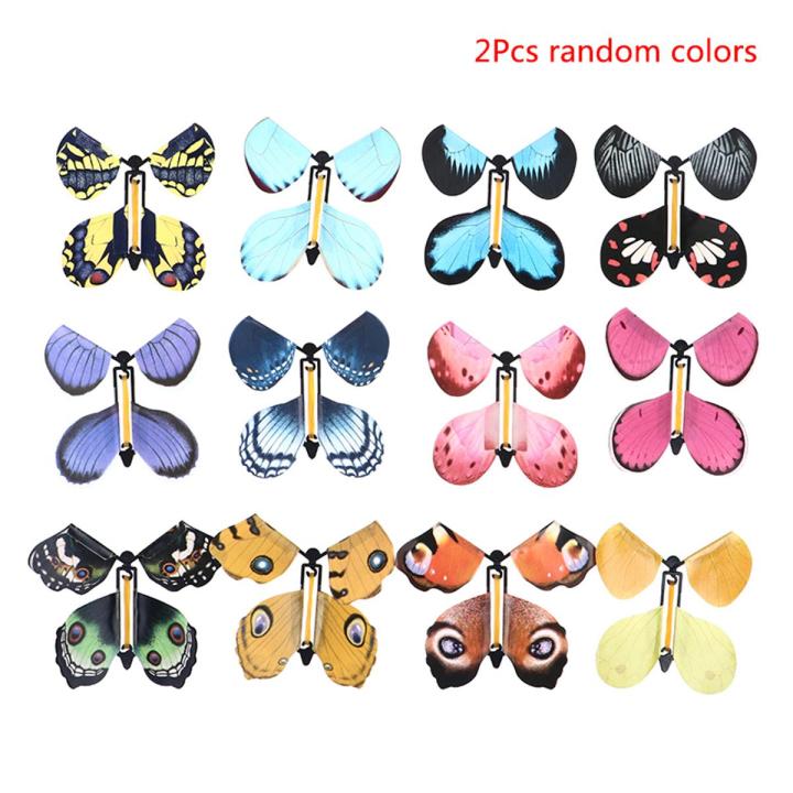 Magic Butterfly Flying Butterfly Surprise Card Magic Toy Wind Up Magic ...