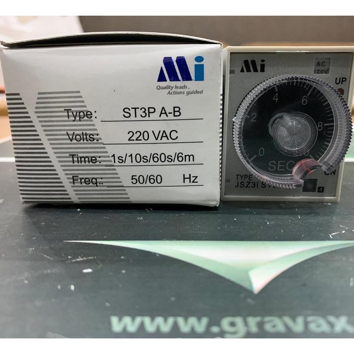 MI ST3P A-B Analogue Timer/Time Relay | Daraz.pk