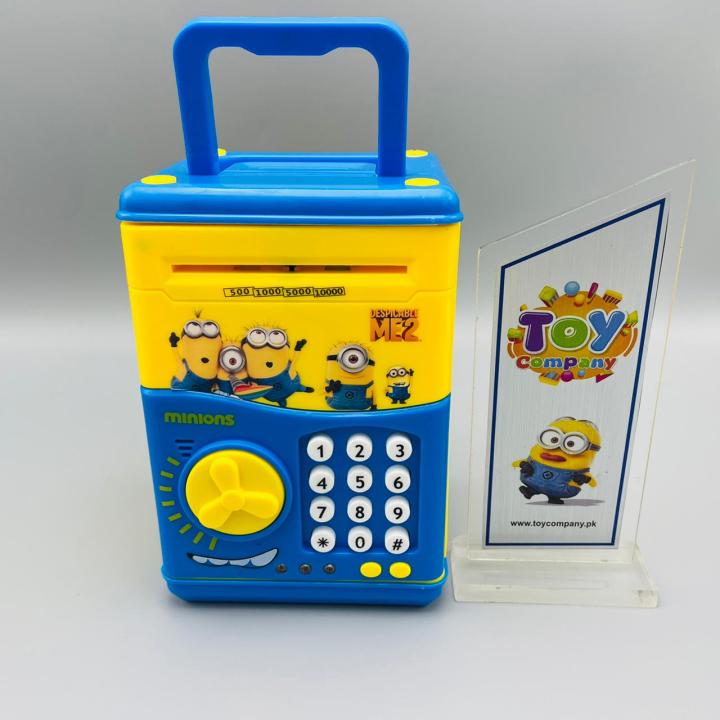 Minions Piggy Bank Money Safe ATM with Electronic Lock For Kids | Daraz.pk