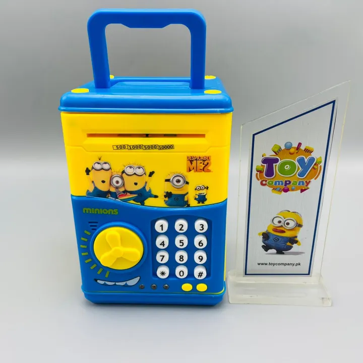 Minions Piggy Bank Money Safe ATM with Electronic Lock For Kids | Daraz.pk