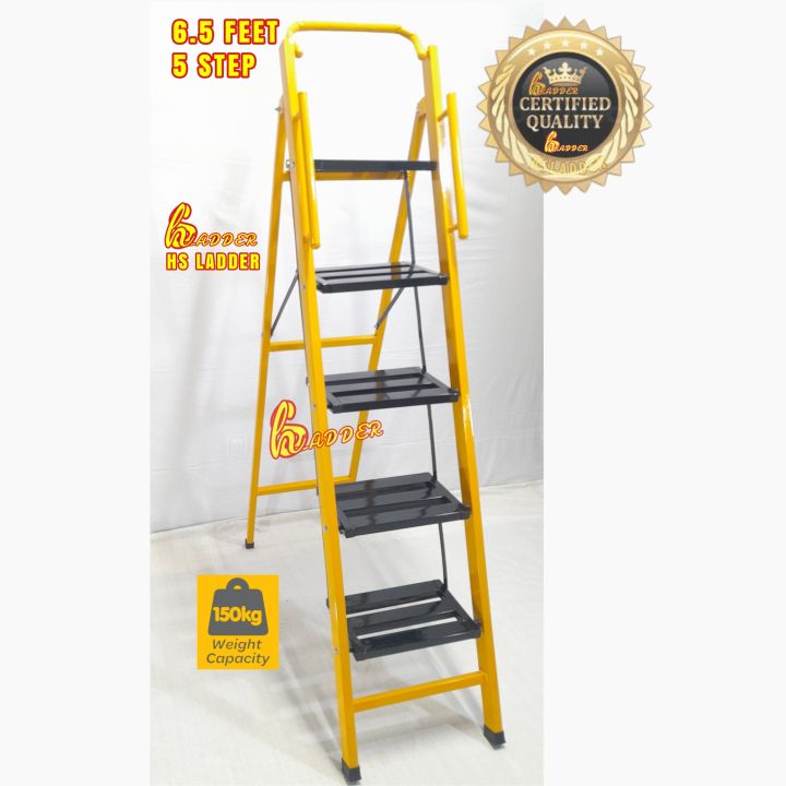 Iron Ladder 5 Steps Heavy Quality Easily Carry ,Best Use Cleaning and ...