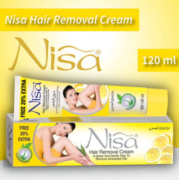 Nisa Lemon Hair Removal Cream - 120 ml | Daraz.pk