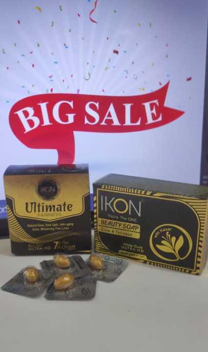 IKON ULTIMATE (Pack of 3) CREAM SOAP & CAPSULES | Daraz.pk