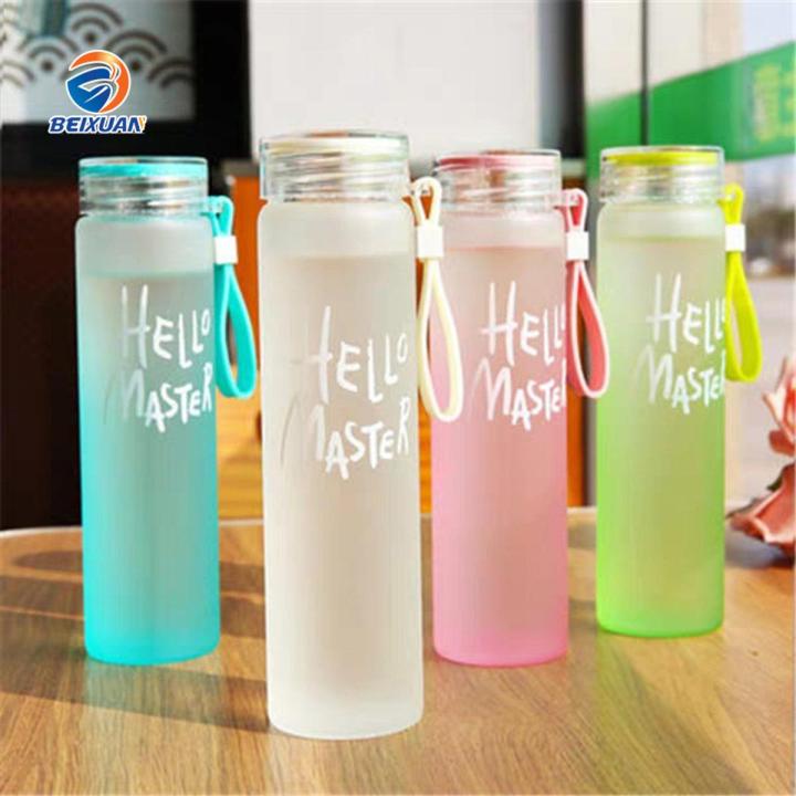 Glass Hot and Cold Water Bottle with Cover 490ml | Daraz.pk