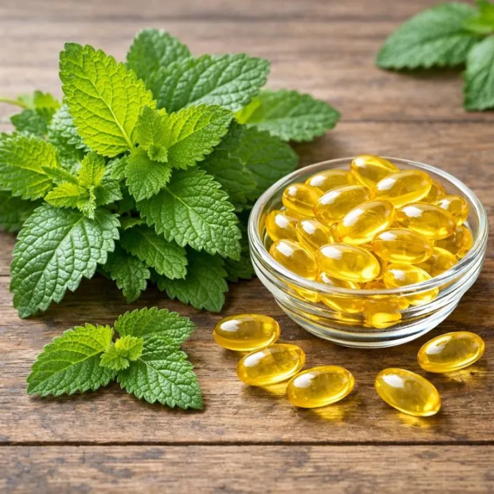 Lemon Balm 60 Soft_gels Stress & Anxiety Relief, Sleep Aid, Cognitive ...