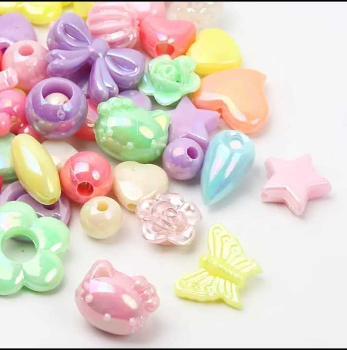 100/50/20 pcs 12mm Colorful Acrylic Beads for Jewelry Making- Ideal for ...