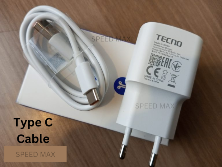 TECNO 18Watt Original Charger | Tecno Charger Original 18w Fast ...