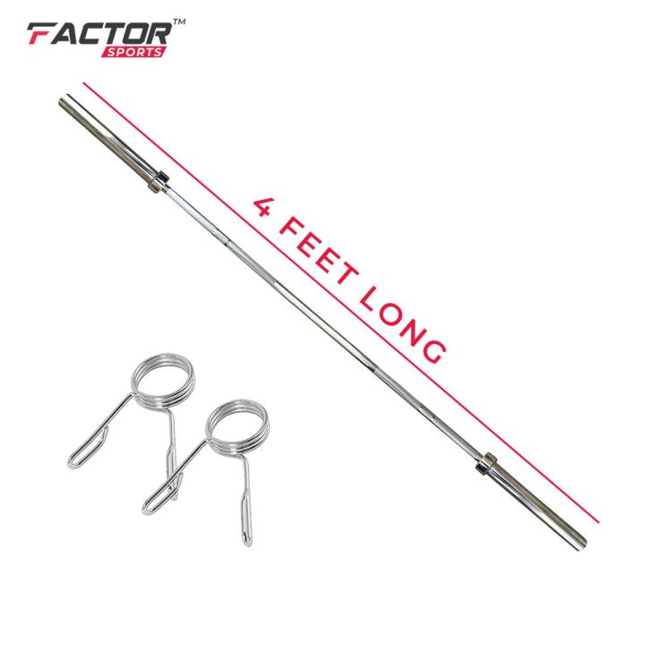 Factor Sports Straight 4ft Long Weightlifting Olympic Bar Rod | Daraz.pk