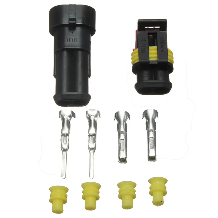 Car Car Connector Part 2 Pin Ways Sealed Waterproof Electrical Wire ...