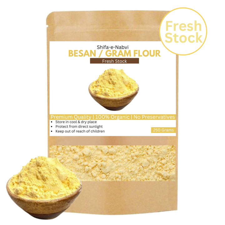 250 Grams Pure Besan | Gram Flour | Fresh Stock | Premium Quality ...