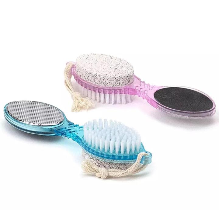 Pedicure Paddle Brush 4 In 1 Multi Use - 4 Step Pedicure ( Cleanse ...