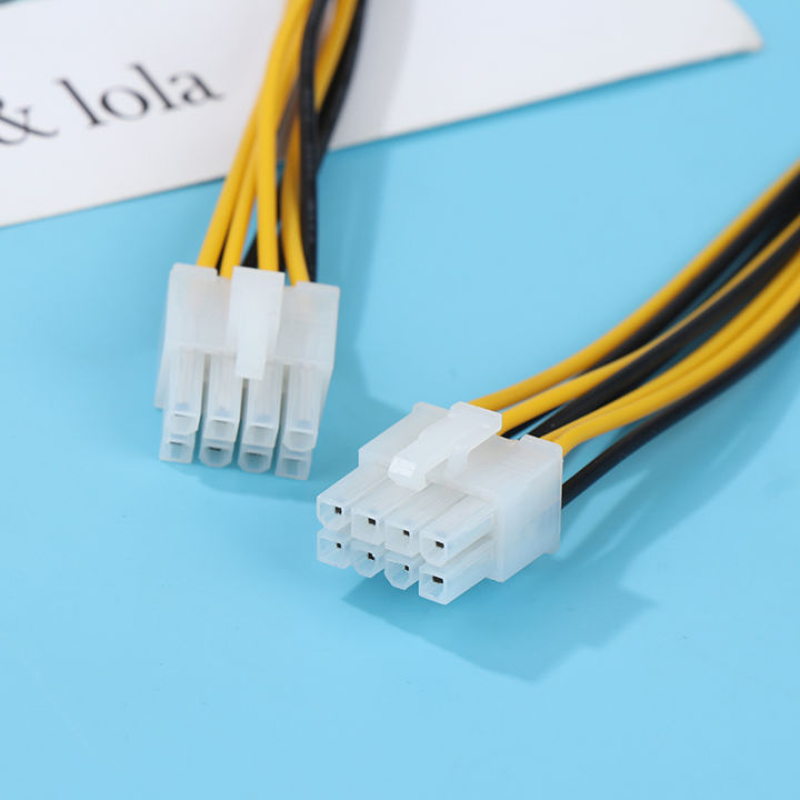 1Pc 4 Pin Male To 8 Pin Female 4Pin To 8Pin Lead To CPU Power Converter ...