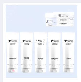 Johnson White Cosmetics Facial Kit (200ml Each) Pack of 5 + FREE Bleach ...