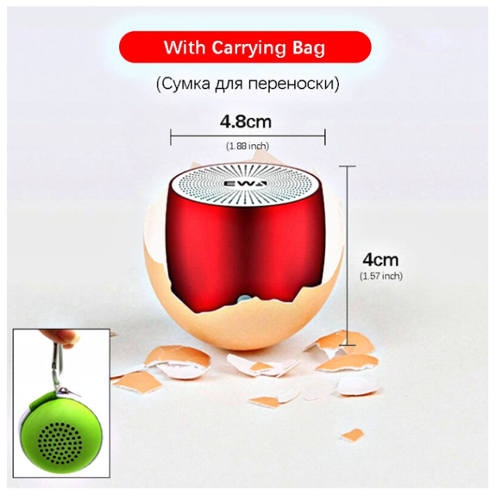 EWA A103 Bluetooth Speaker Bass Metal Material Speaker Portable ...